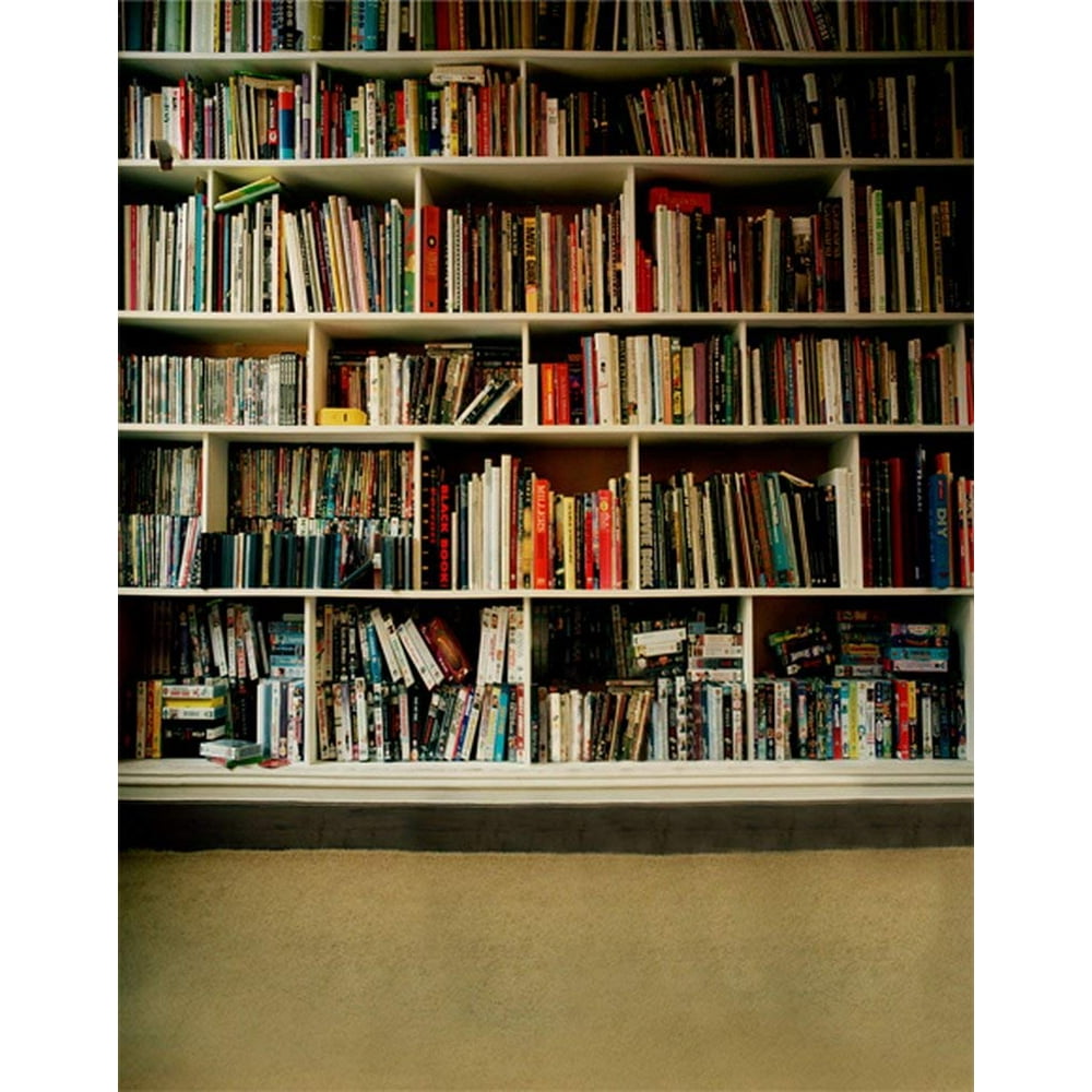 ABPHOTO Polyester 5x7ft Library Books Photography Backdrops Photo Props ...