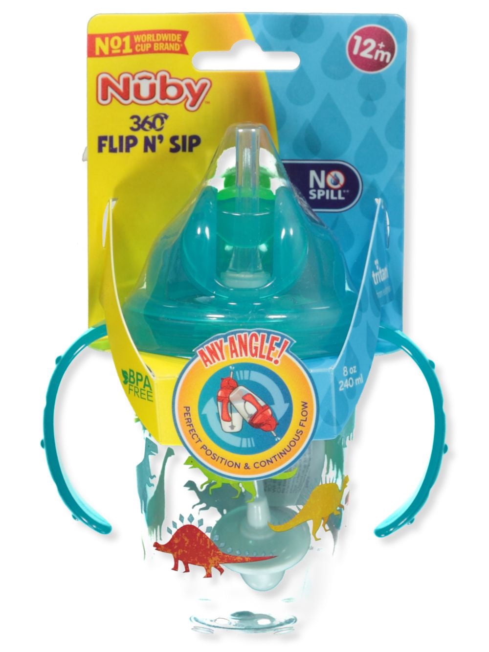 Nuby 360 Flip 'n Sip Cup (8 oz.) - Walmart.com