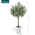 DR.Planzen UV Resistant 6ft Artificial Olive Tree in White Large ...
