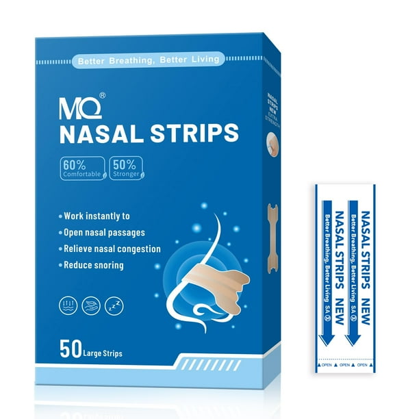 MQ 50ct Nasal Strips for Snoring Nose Strips for Breathing Extra ...
