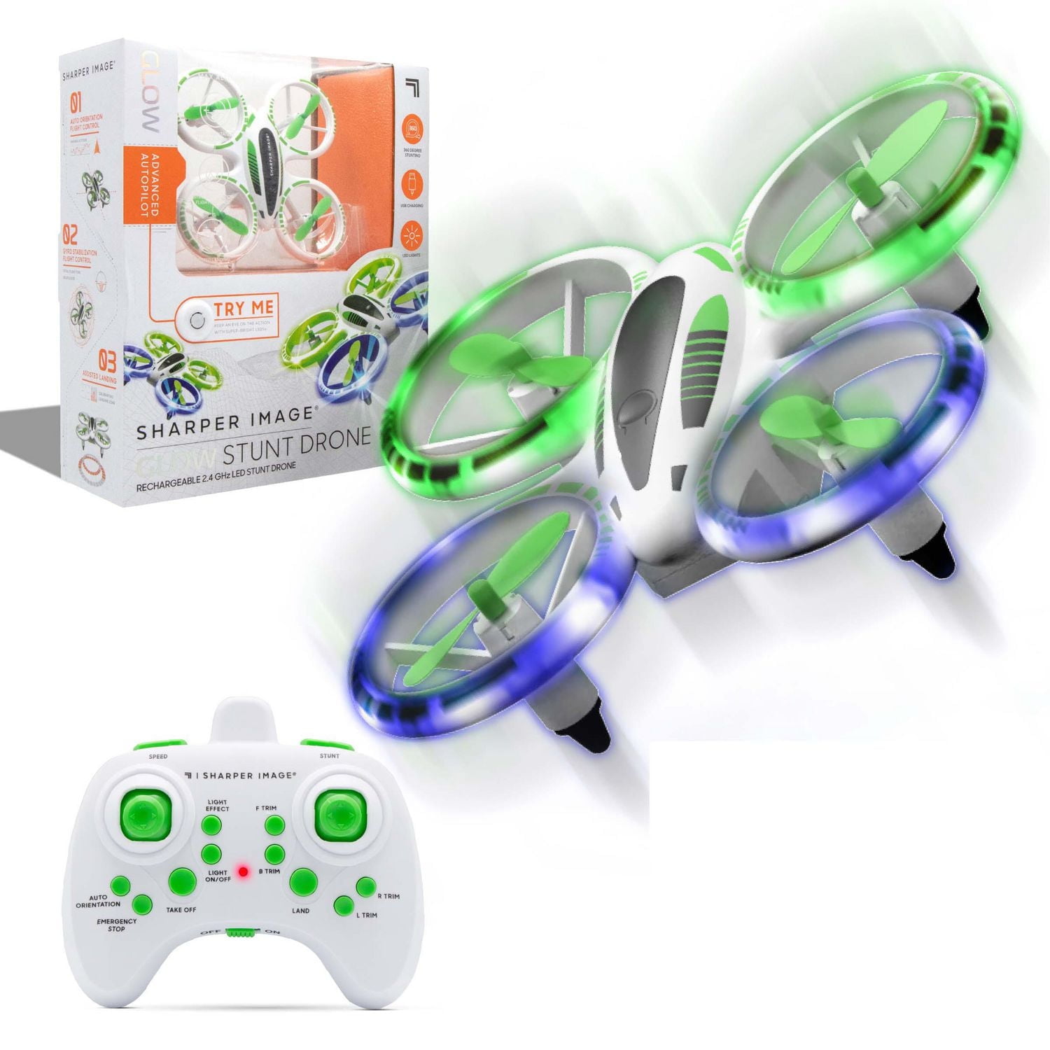 Click here for Sharper Image Drone Stunt Glow Led 5inch prices