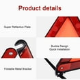 ENLOY DOT Approved Reflective Warning Safety Triangles Kit for Vehicles ...