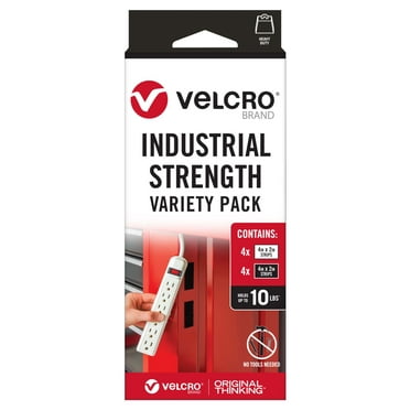 Velcro Oval Wafer Thin Hook & Loop Fasteners, 1/2" x 1 1/4", White, 40 ...