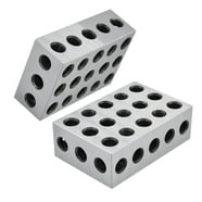 WEN 25 x 50 x 75 mm Steel-Hardened Metric Precision 123 Blocks, Two ...