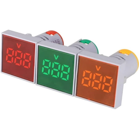 22mm AC Voltage Display Digital LED Display Voltmeter AC 60V-500V ...