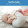 Dr. Brown's HappyPaci 100% Silicone Baby Pacifier 0-6m, BPA Free, White ...