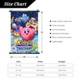 Kirby Deluxe Game Black Plastic Shaft Hanging Poster Canvas Wall ...