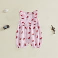 Baby Onesies Girl Baby Girl Watermelon Romper Sleeveless Ruffle Smocked ...