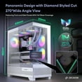 Okinos Aqua 7 ARGB Tempered Glass ATX Mid-Tower Computer Case, Black ...