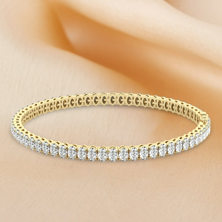 Single Line Diamond Bangles Designs