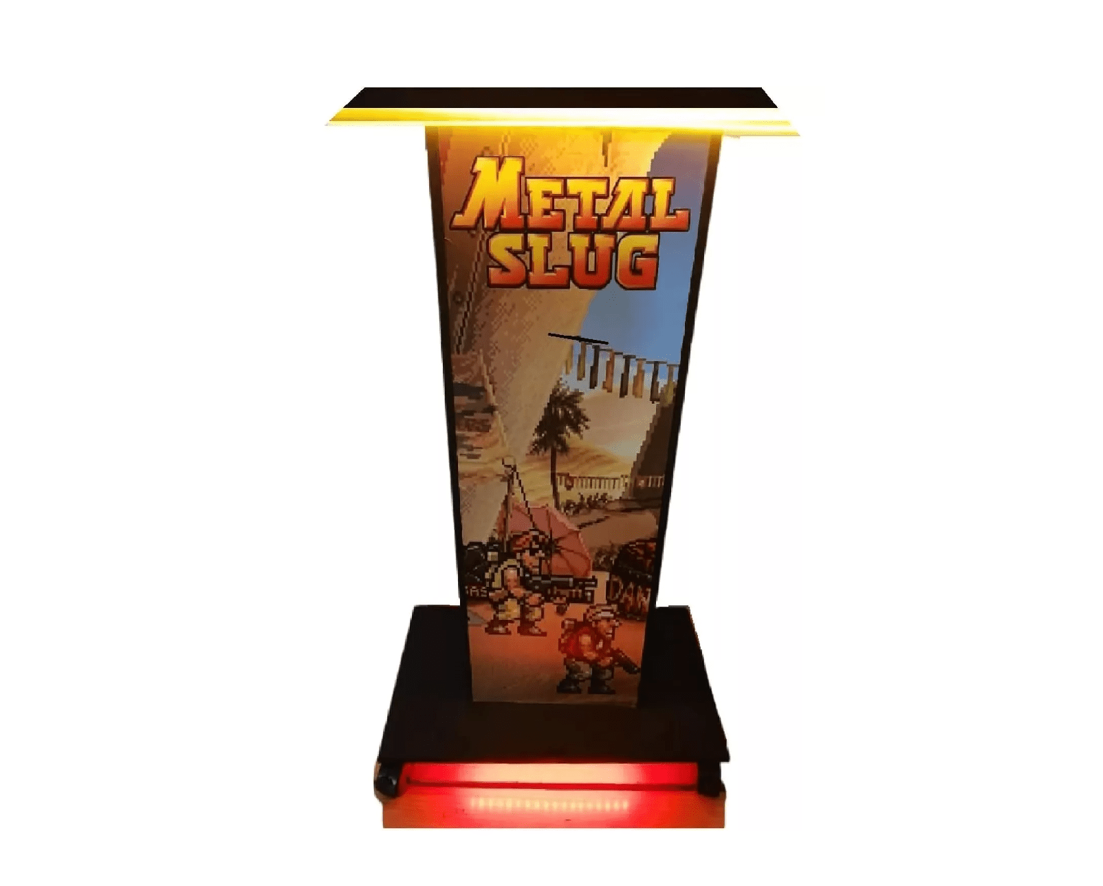 Base Pedestal Para Tablero Arcade Genérica Anime con Ruedas Luz Led 85 ...