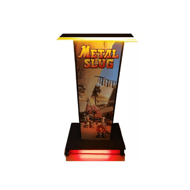 Base Pedestal Para Tablero Arcade Genérica Anime con Ruedas Luz Led 85 ...
