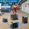 3-in-1 Foam Plyometric Jump Box, Non-Slip Jump Box for Jump Exercise ...