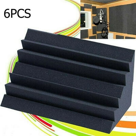 6 Pack Soundproofing Foam Acoustic Studio Wedge Panels Corner Wall ...