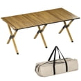 Free Shipping! Outsunny 4ft Folding Aluminum Camping Table Portable ...