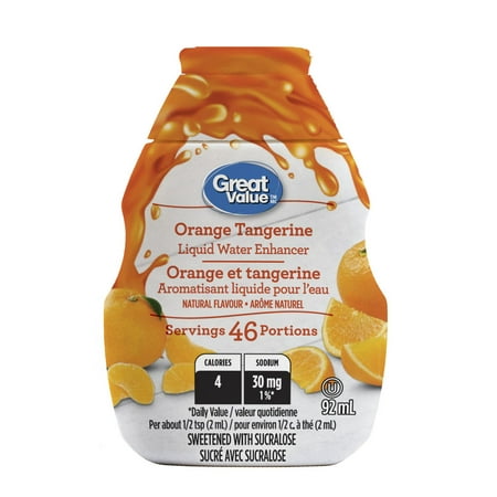 Great Value Orange Tangerine Value Size Liquid Water Enhancer | Walmart ...