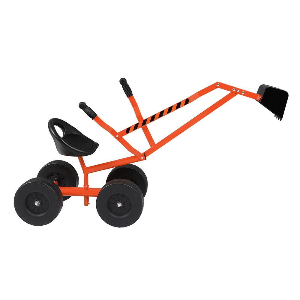 SalonMore Kids Ride-On Sand Digger Sand Excavator Toy with 4-Wheel for ...