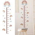 Cartoon Kid Height Chart Stickers Fun and Educational Cloud Rainbow ...