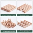 Beech Wood Craft Sticks Solid Wood Rod for Knitting Tapestry Macrame ...
