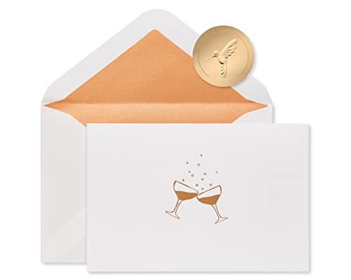 Papyrus Blank Cards with Envelopes, Champagne Glasses (16-Count ...