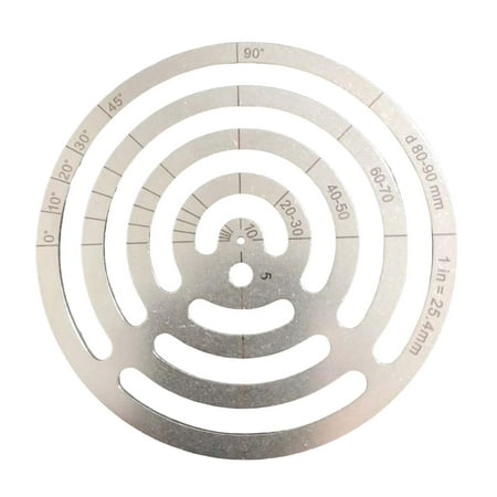 Leathercraft Drawing Ruler Cutting Ruler Handmade Circle Making 1 Piece ...