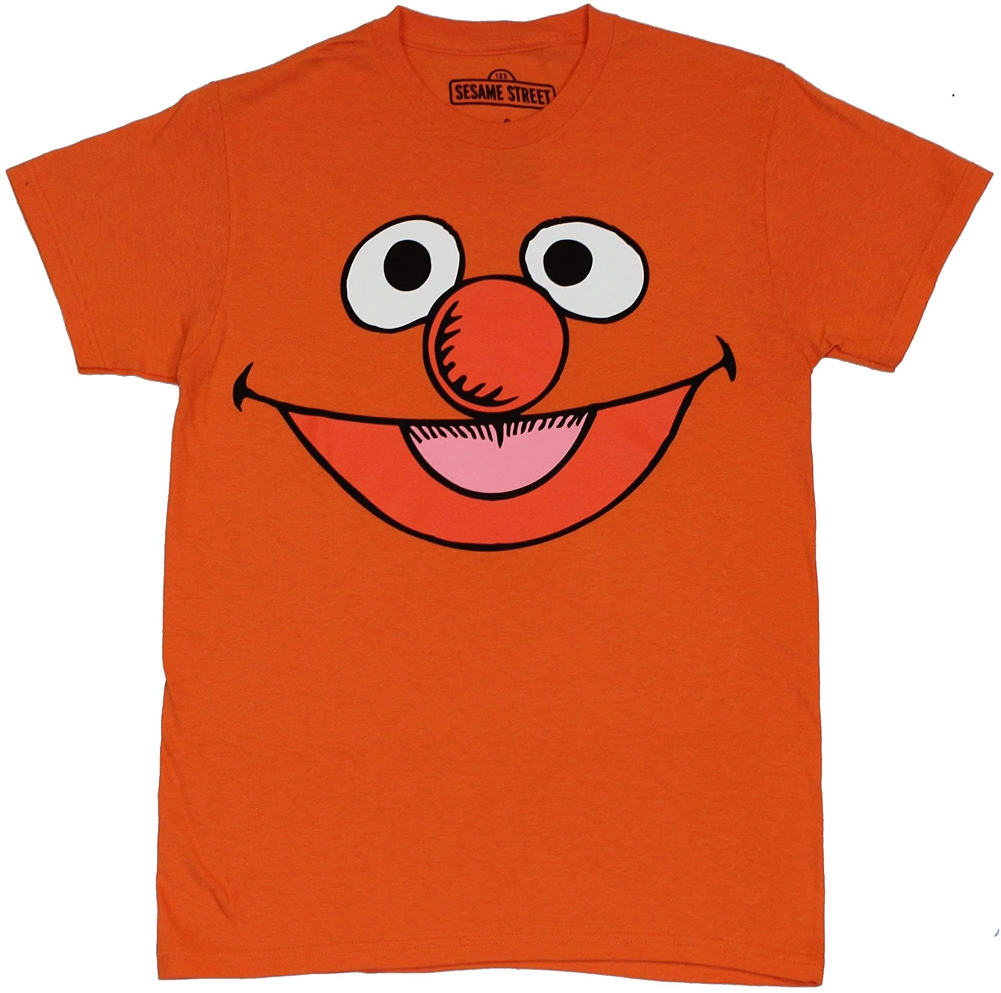 Sesame Street Mens T-Shirt - Smiling Ernie Face Image Eyes Nose Mouth ...