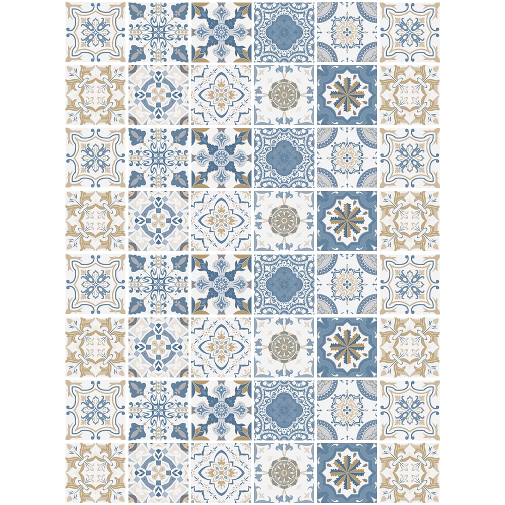 Click here for Masteelfca 48pcs Vintage Style Tile Stickers Tile... prices