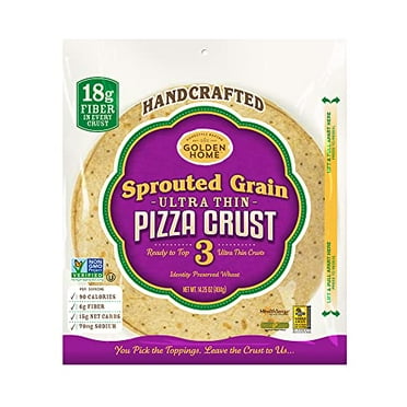Golden Home Crust Pizza Prtn Thin 7In,4.5Oz (Pack Of 10) - Walmart.com