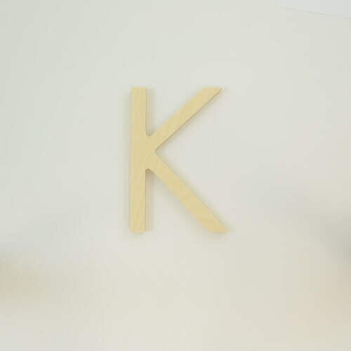 Package of 1, 16 Inch X 1/2" Baltic Birch "K" Wood Letters In The ...