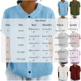 ClodeEU Women's Peter Pan Collar Short Sleeve Button Down Blouse,Casual ...