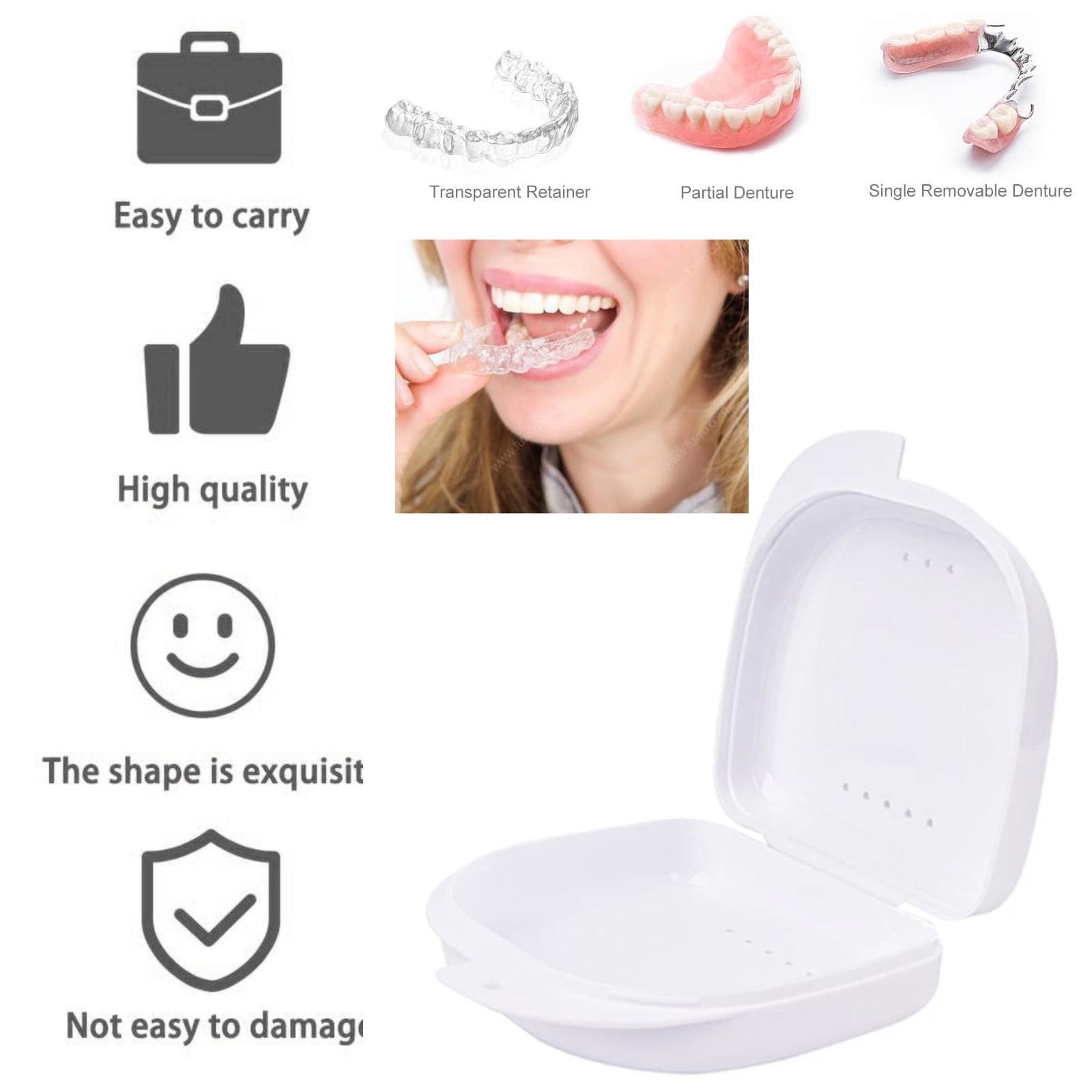 Buy Akloker Retainer Box - Dental Teeth Retainer Container Orthodontic ...