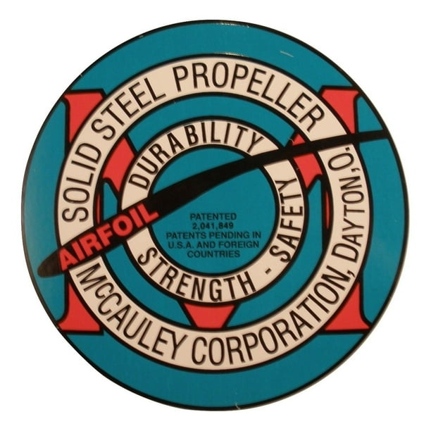 McCauley Steel Propeller Decal, Aviation DEC-0103 - Walmart.com