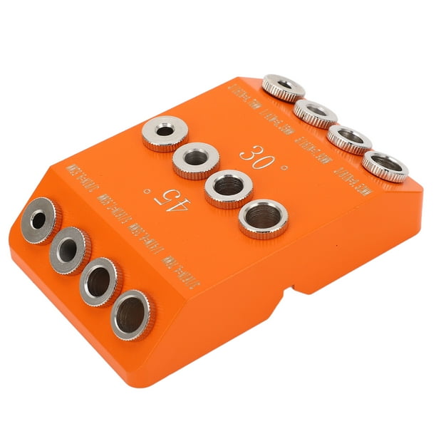 Angled Drill Guide Jig, Hard Wearing Aluminum Alloy Anodized 30 45 90 ...