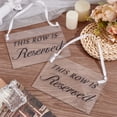 2Pcs Rectangle Acrylic Table Reserved Signs with 2 Yards Single Face ...
