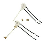 2Pcs Pull Chain Light Fixture Switch Replacement Ceiling Light Pull ...