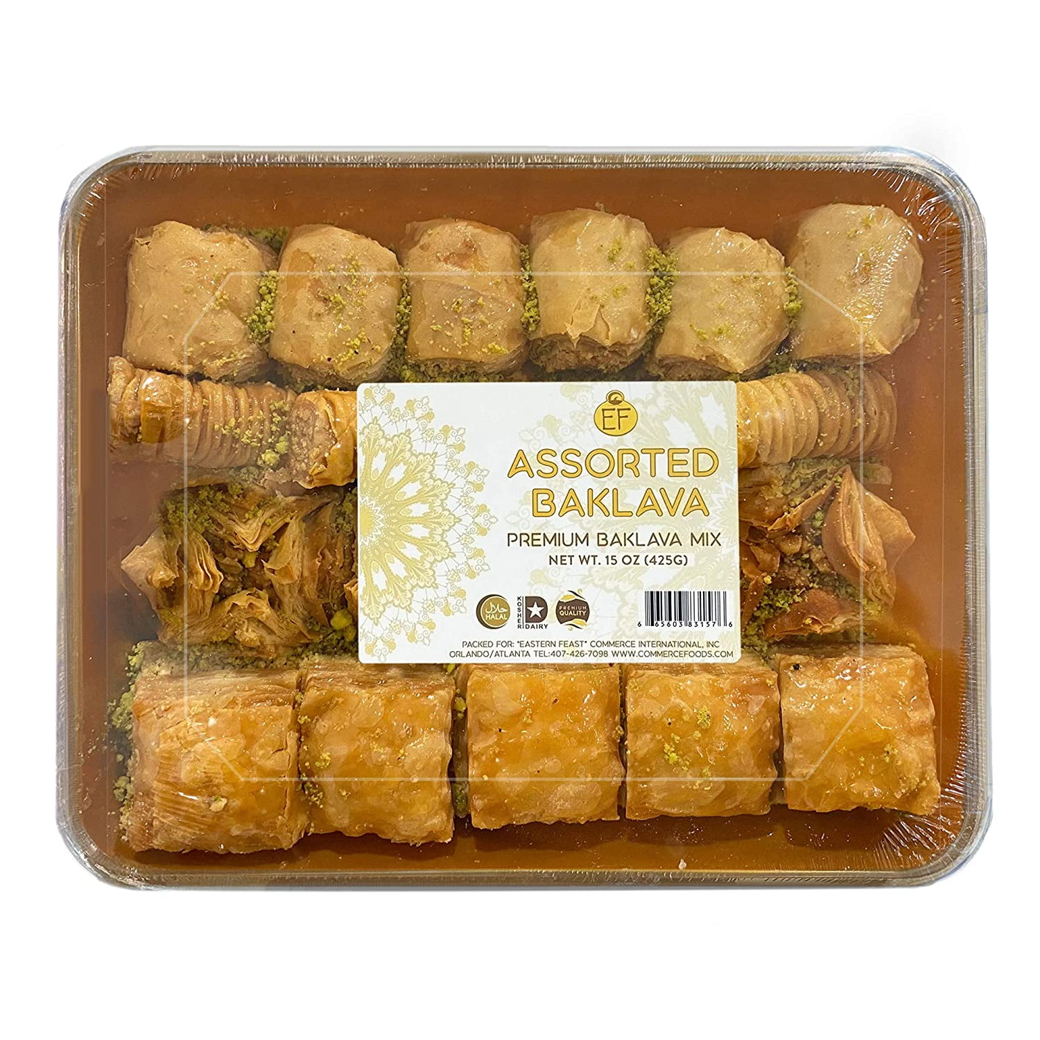 Eastern Feast - Premium Assorted Baklava,15 OZ (425G) - Walmart.com