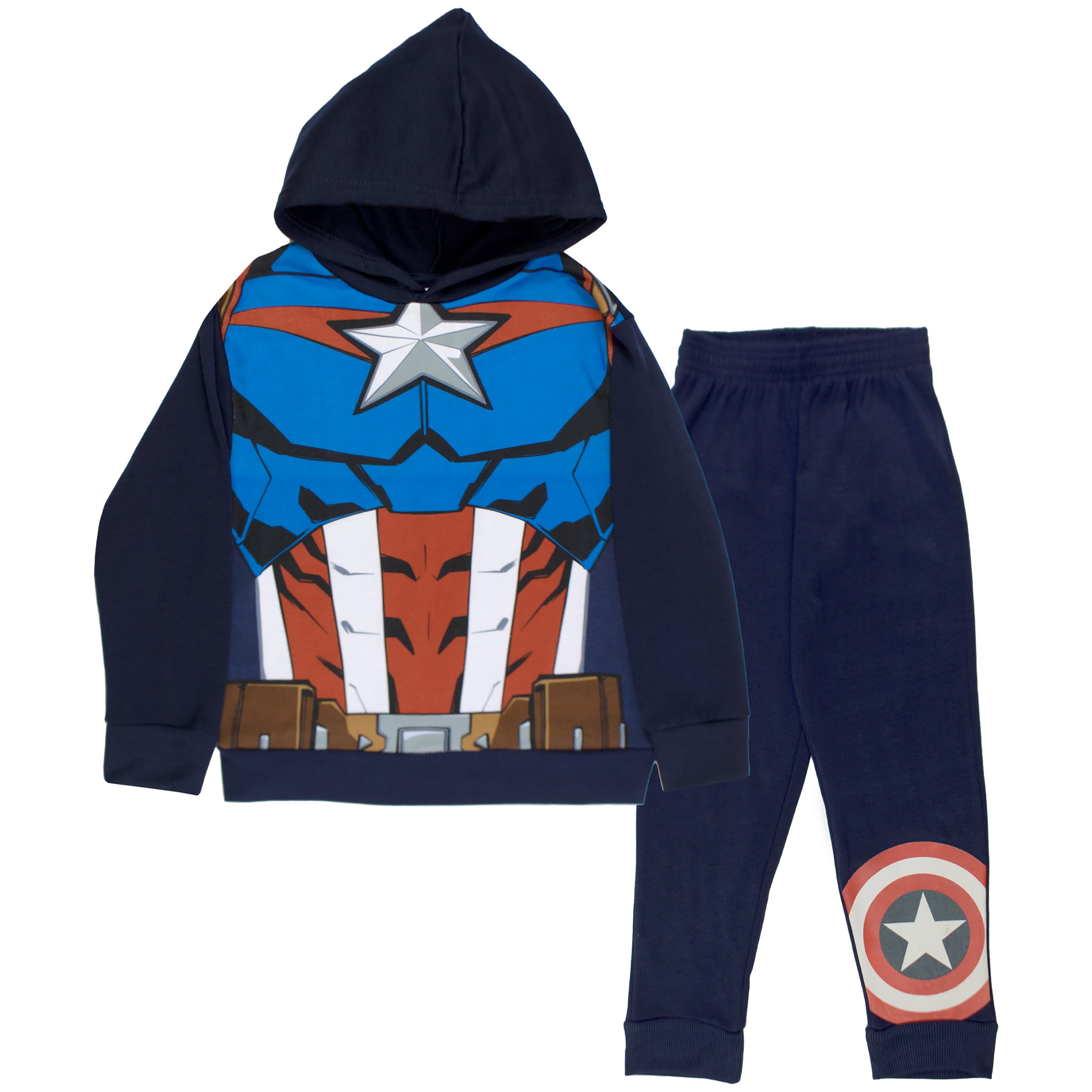 Marvel Avengers Boys, Graphic Hoodie, and Jogger Pants, 2-pack Clothes ...