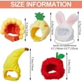 5 Pieces Cat Costume Halloween Bunny Hat Outfit with Ears Funny Cat Hat ...