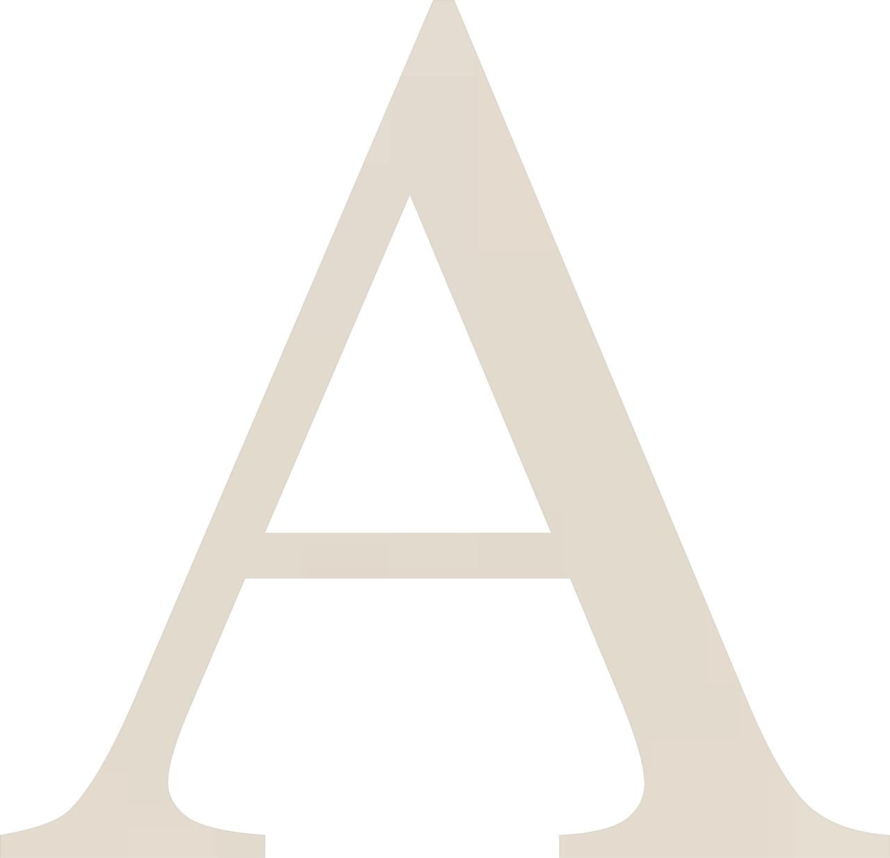 Acrylic Letter A Times, 6'' Tall White Acrylic Alphabet Letters, Choose ...