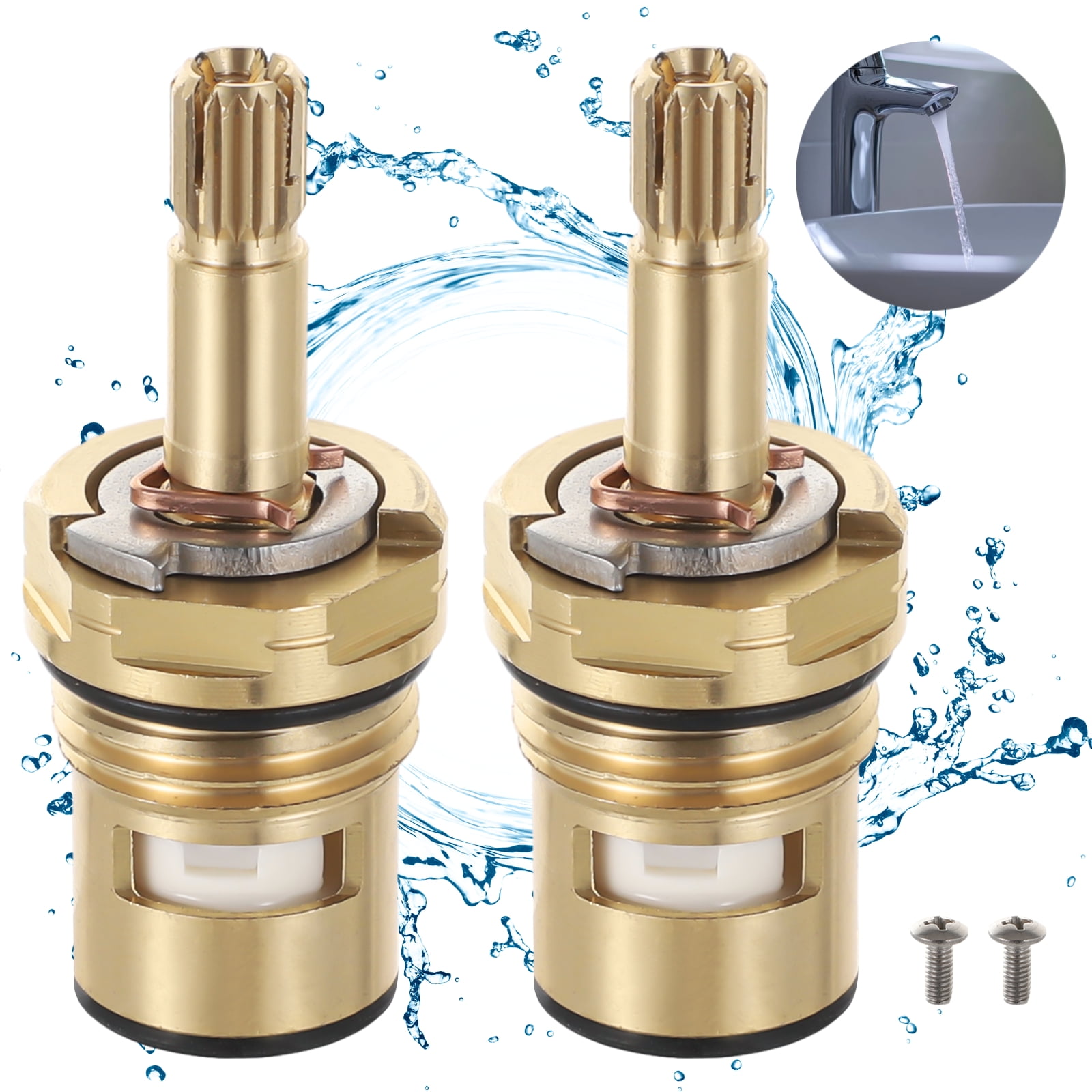 Click here for Dollcube 2 Pcs Replacement Faucet Cartridges  Comp... prices