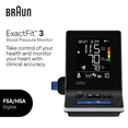 Braun ExactFit 3 Upper Arm Blood Pressure Monitor, Blood Pressure ...