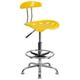 Flash Furniture Height Adjustable High Back Office Chair with Vibrant ...