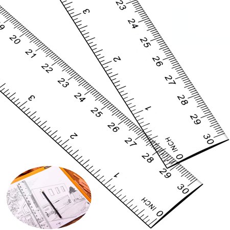 12 Inch Clear Plastic Ruler, 6 Packs Rulers transparent ruler Straight ...