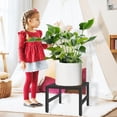 Plant Stand Indoor Outdoor, Heavy Duty Wrought Iron Pedestal Stands ...