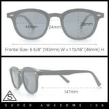 Micro Snug Round Hipster Horn Rim Nostalgic Retro Plastic Sunglasses ...