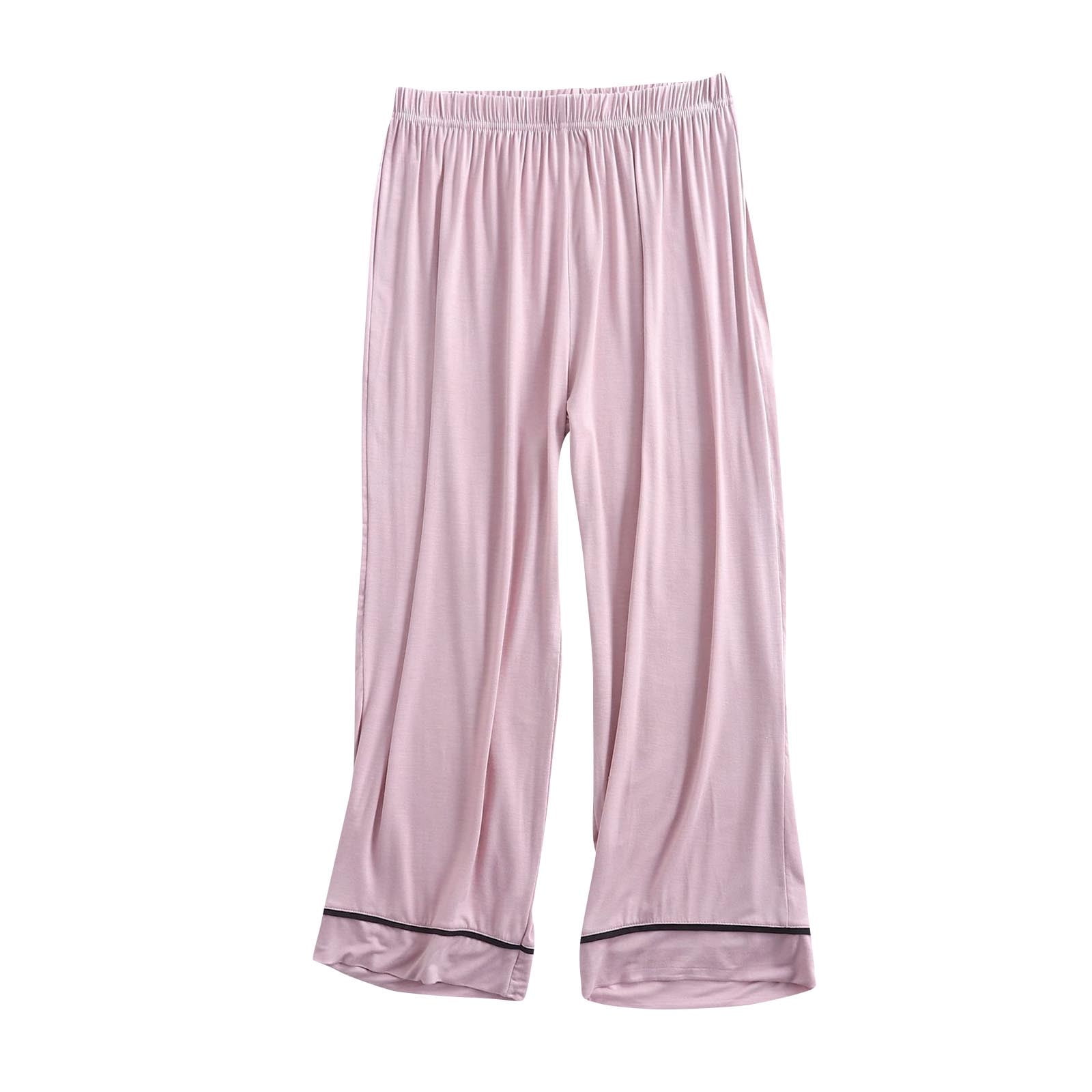Click here for Ameiaea Womens Pajama Pants Elastic Waisted Solid... prices