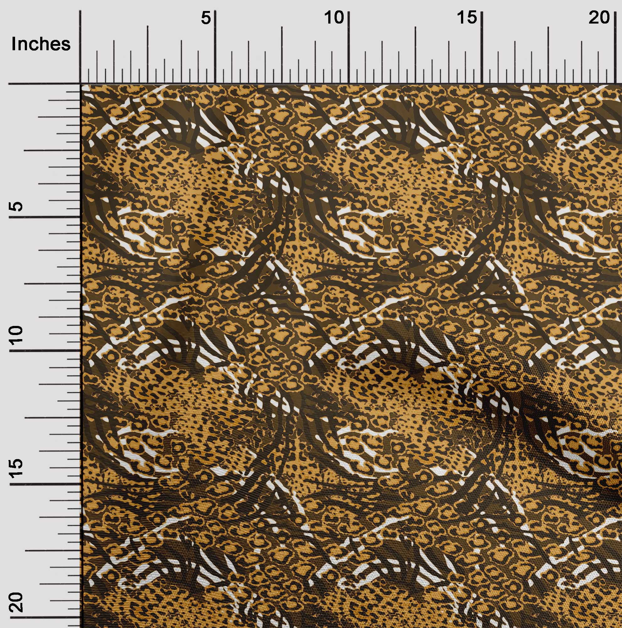 oneOone Silk Tabby Gamboge Yellow Fabric Animal Skin Quilting Supplies ...