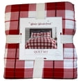 Levtex Home Full Queen Red Farmhouse Plaid Bedspread & Shams Set ...