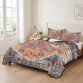 90x96in Quilt Bedding Set, Retro Medieval Turkish Tattoos Lightweight ...
