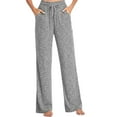 Colisha Womens Wide Leg Pajama Bottoms Drawstring Plus Size Lounge ...